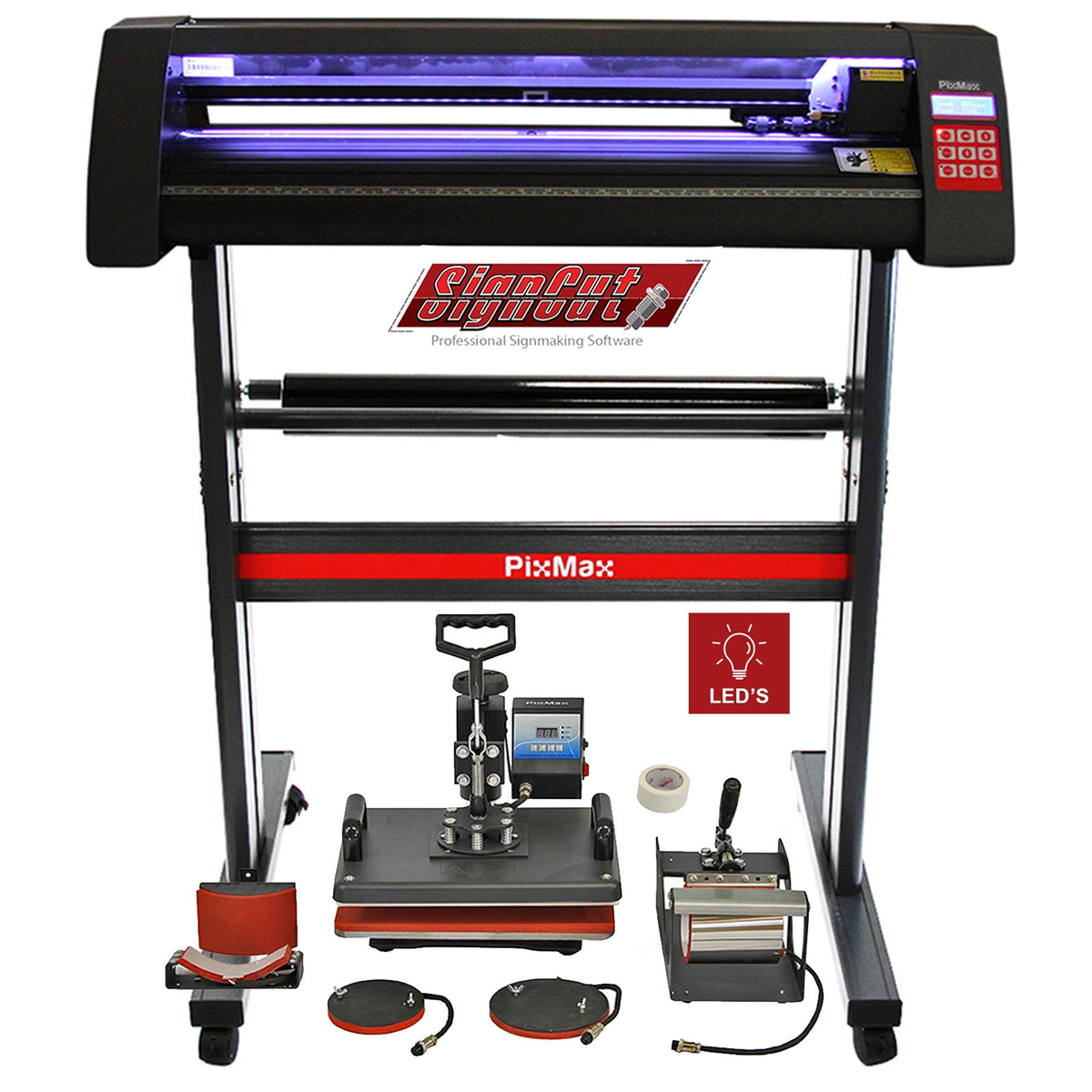 720mm LED Schneideplotter, 5 in 1 Hitzepresse & Signcut Pro – Monster ...